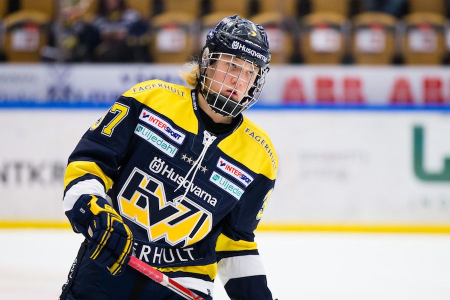 Simon Holmström - HV71 - Foto Stefan Lantz Bildbyrån - Face-Off